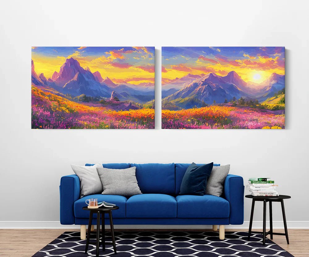 Canvas Two Panel Landscape Painting: Transform Homes, Hotels ...